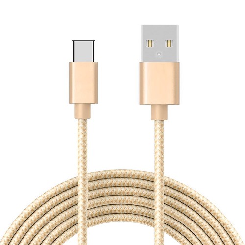 USB-C Data Cable, 2M USB A to Type C Nylon Braided Charging Cable for ...
