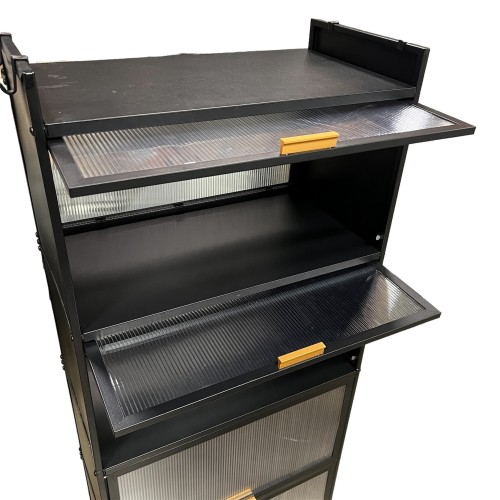 5-Tier Multifunctional Storage Rack, 60cm Width Storage Cabinet with ...